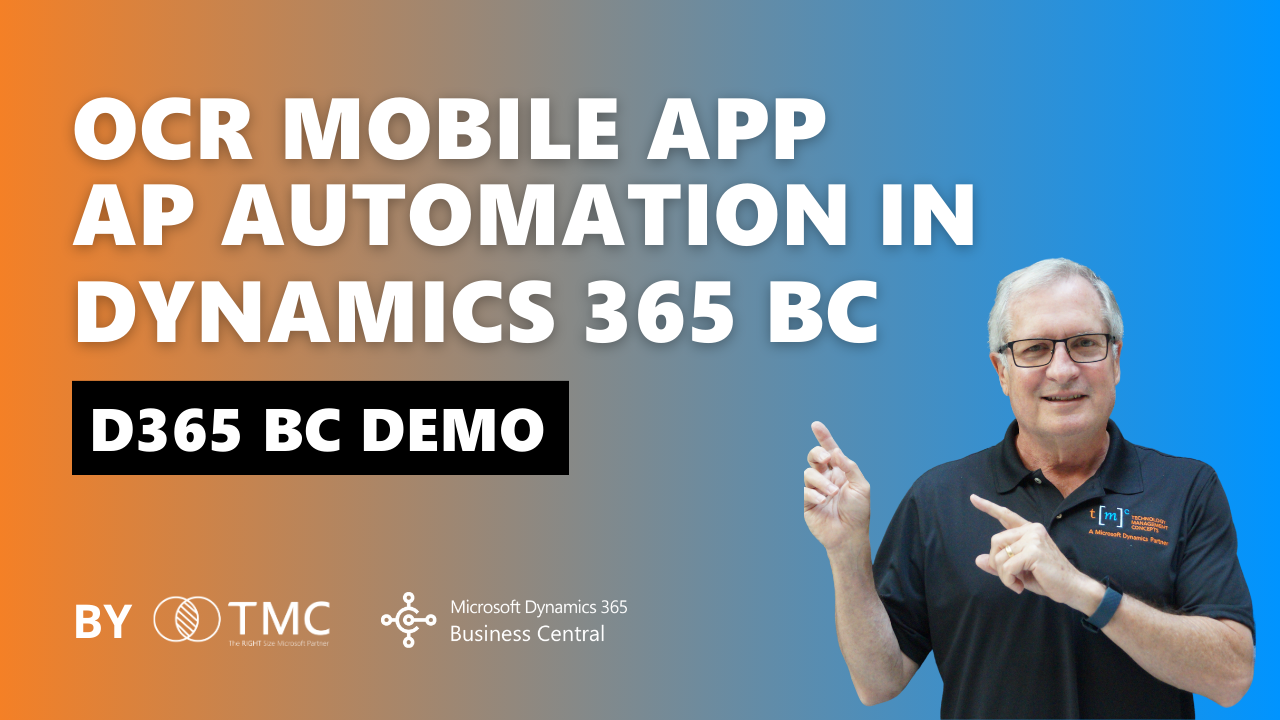 Microsoft Dynamics 365 | OCR Mobile App Automation in Business Central ...